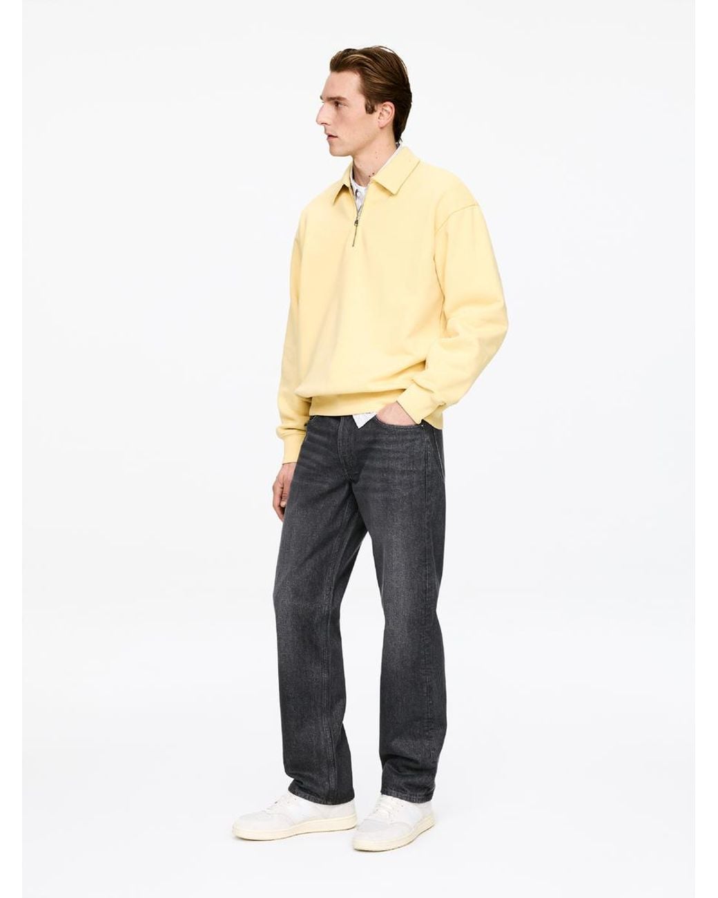 ARKET Ocean Loose Straight Jeans in Natural for Men | Lyst UK
