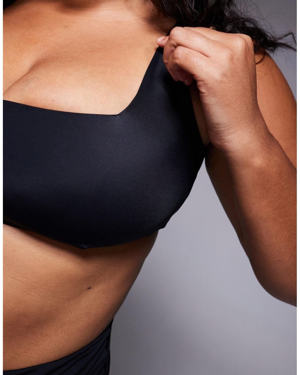 ASOS Asos Design Curve Maya Mix And Match Square Neck Crop Bikini Top ...