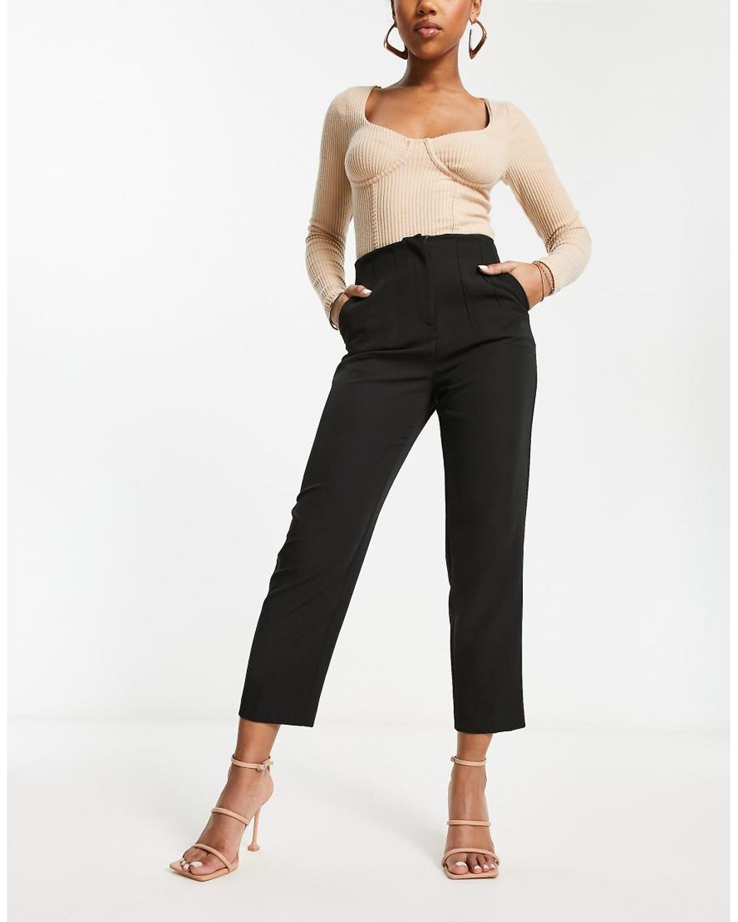 Miss Selfridge Cigarette Pants in Black Lyst UK