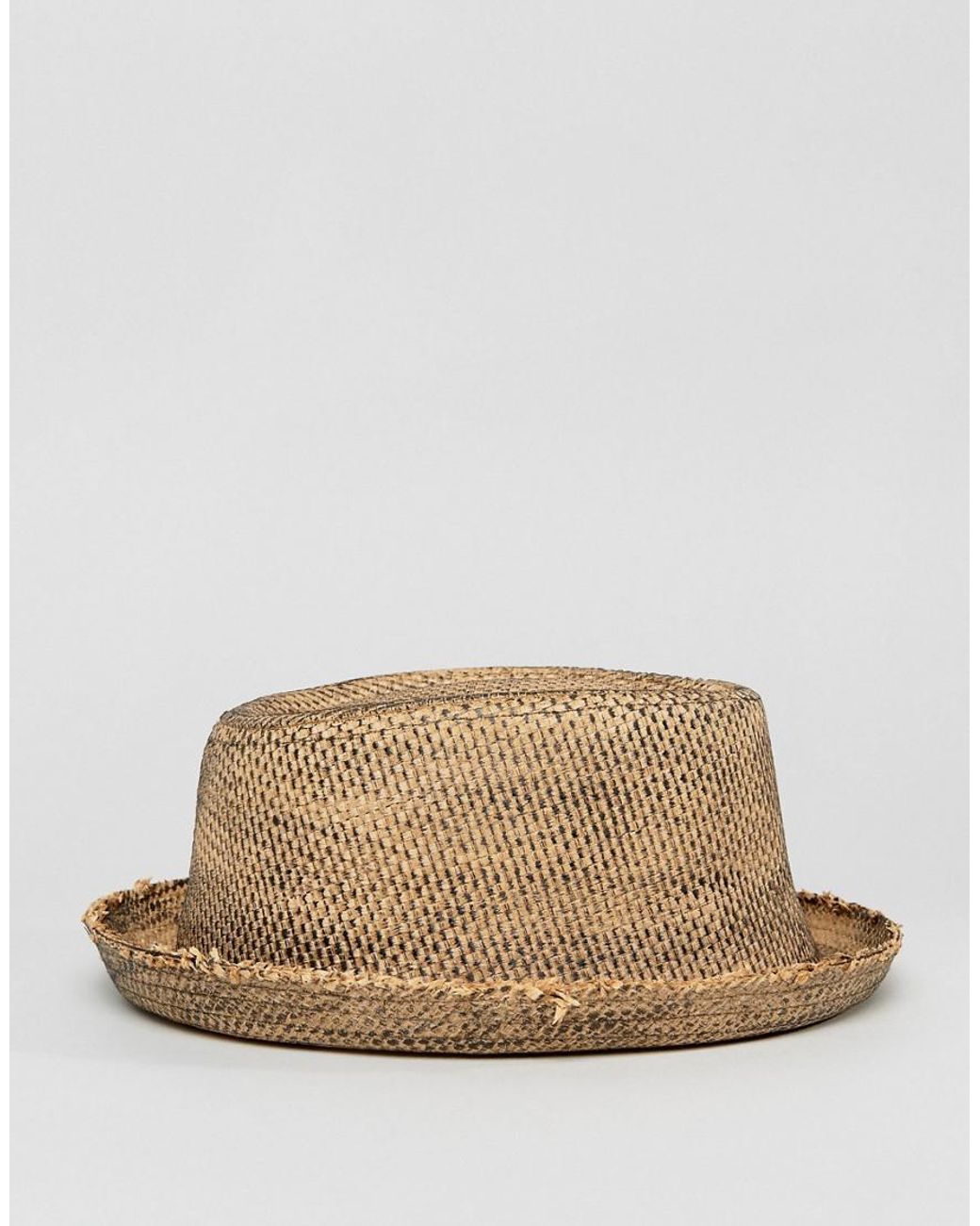 Straw Pork Pie Hat