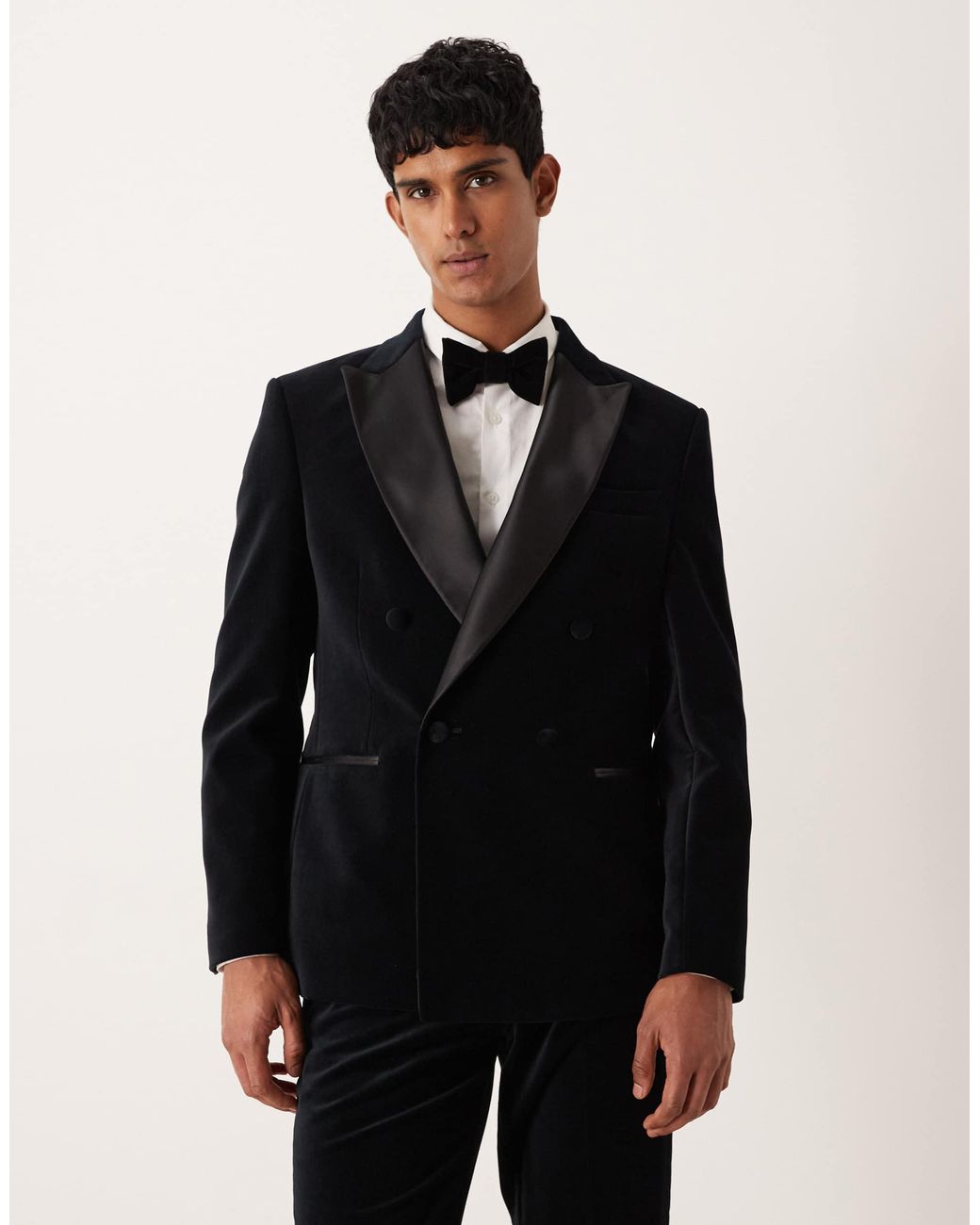 ASOS Regular Suit Tuxedo Jacket in Black for Men | Lyst