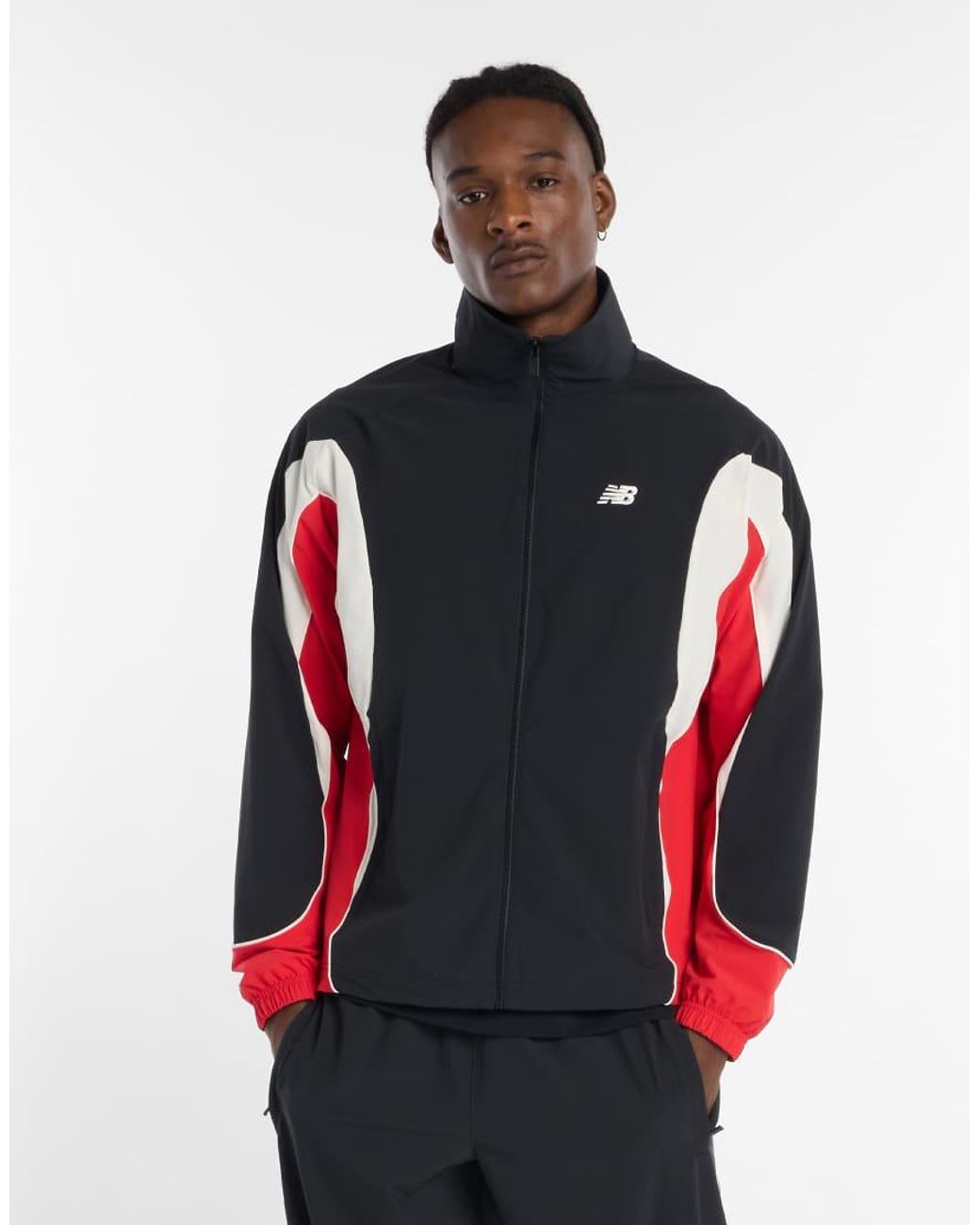 New Balance Game Woven Track Jacket in Red for Men | Lyst UK