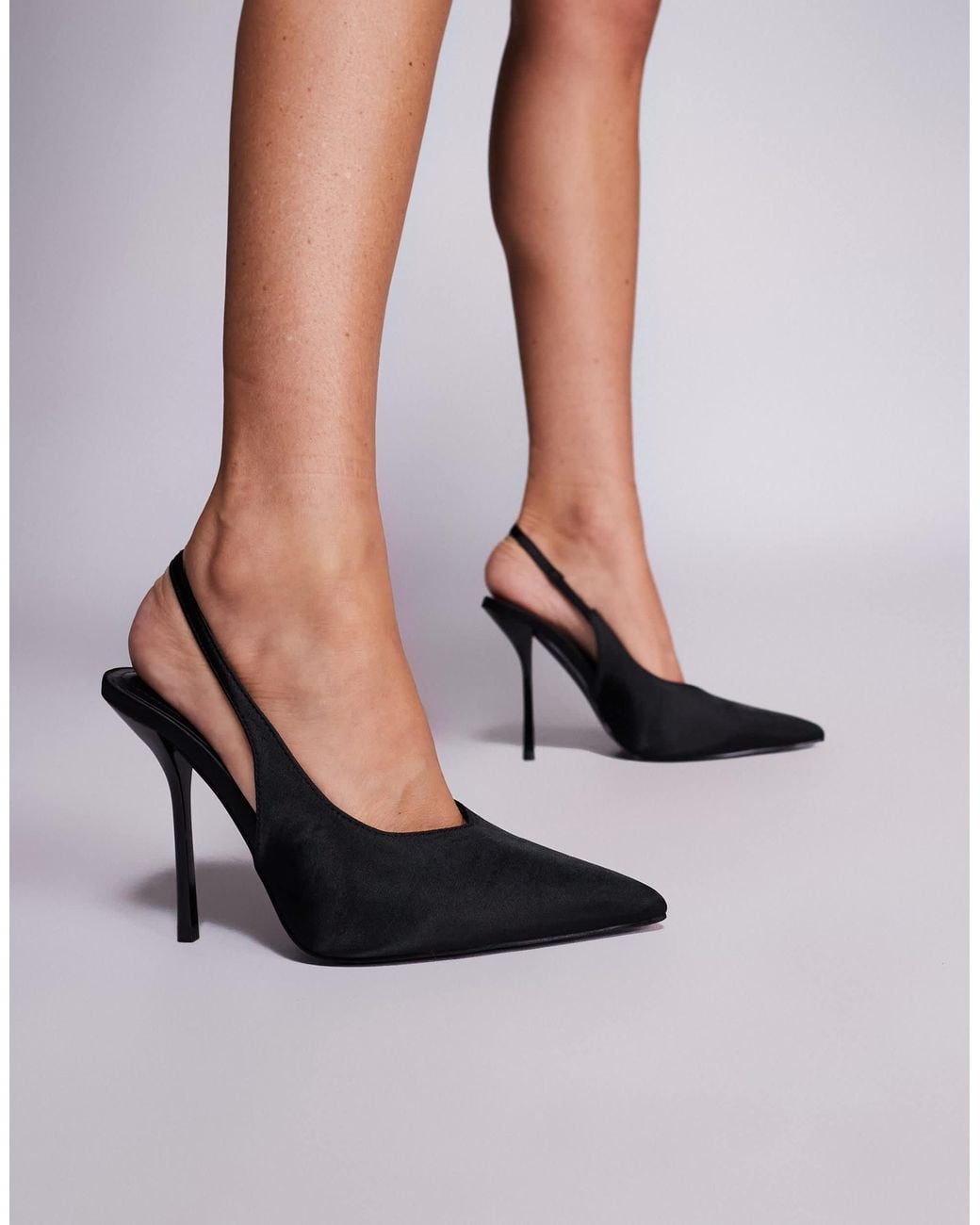 SIMMI Simmi London Bexley Wide Fit Heeled Pumps in Black | Lyst