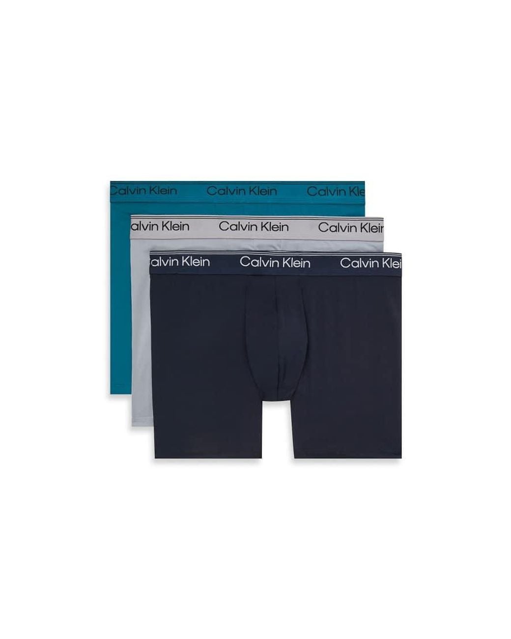 Calvin Klein Micro Stretch 3 Pack Boxer Briefs in Blue for Men | Lyst UK