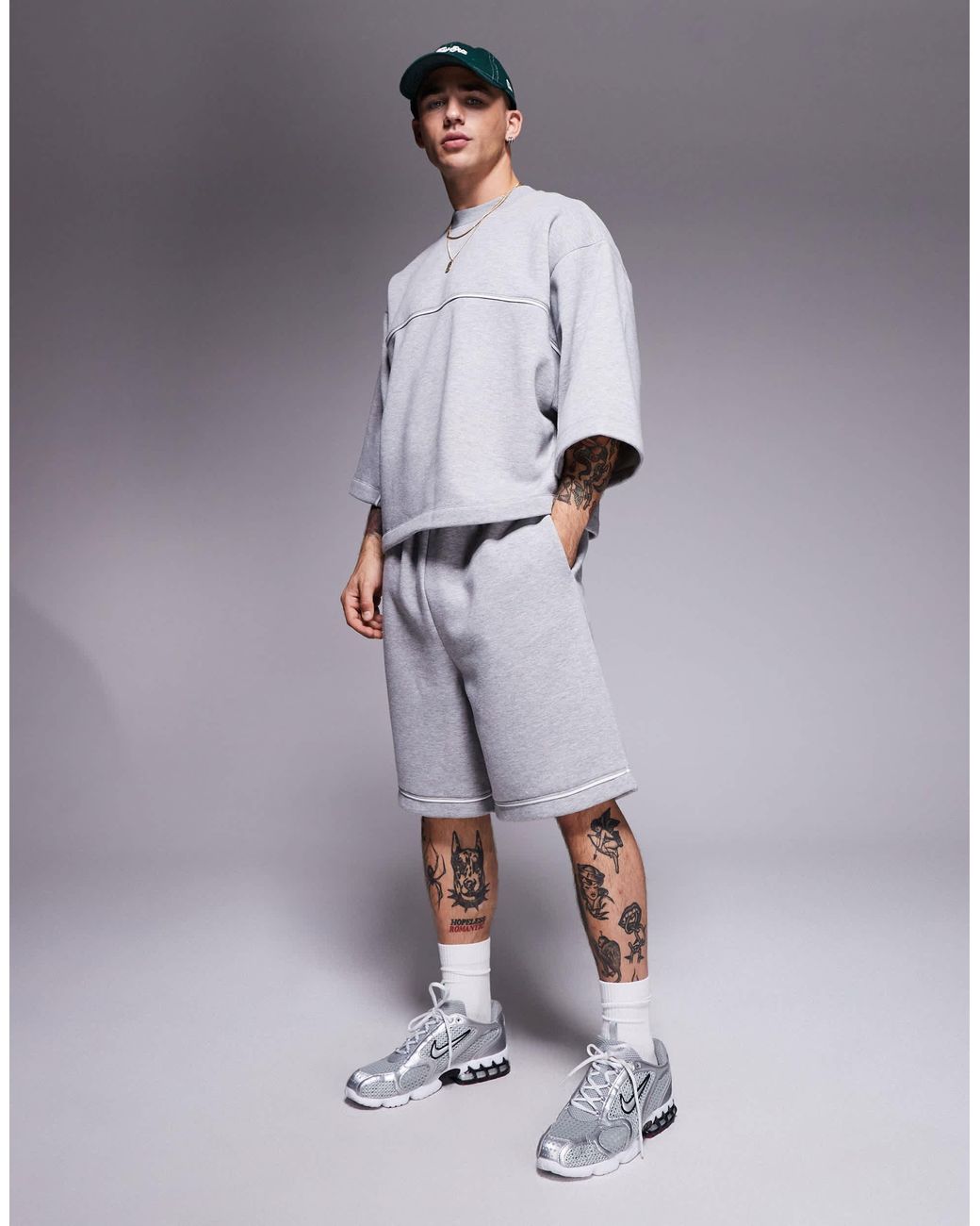 ASOS Oversized Shorts With Piping Detail for Men | Lyst