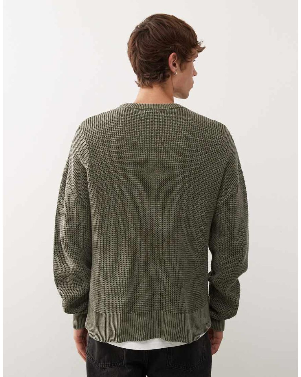 Weekday Boxy Fit Jumper in Green for Men | Lyst UK
