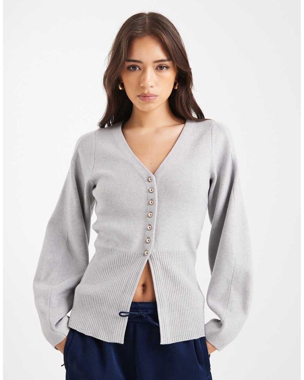 New Look Compact Cardigan in White | Lyst UK