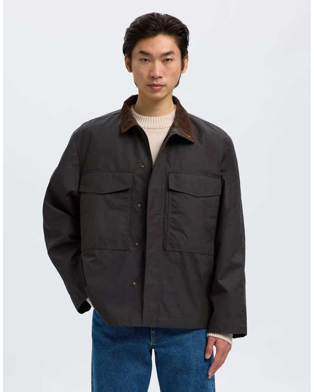 SELECTED Jacket in Black for Men | Lyst UK