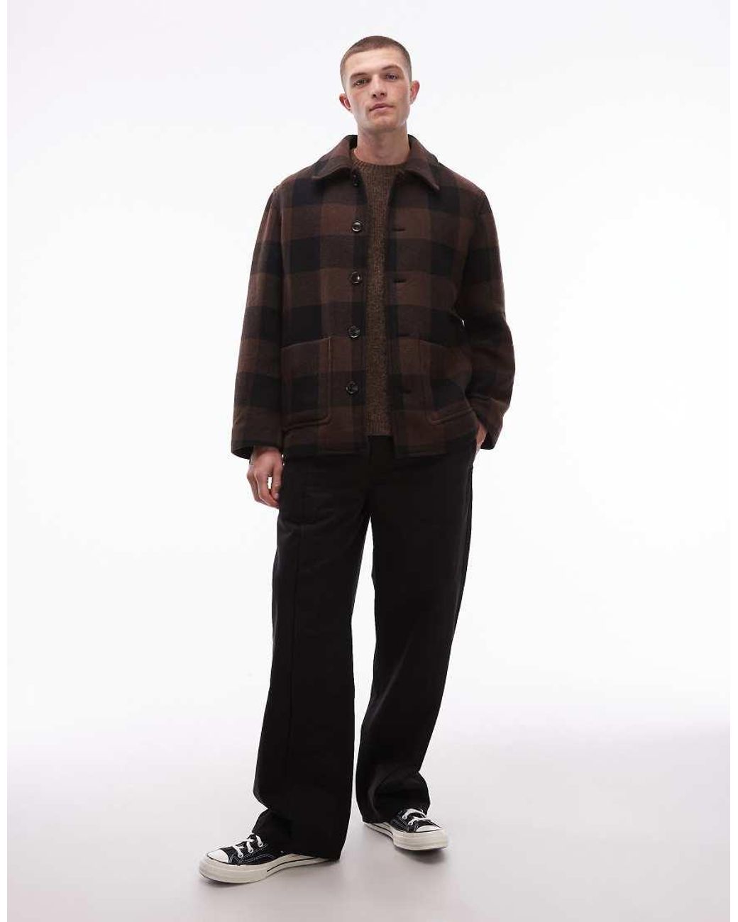 Tommy Hilfiger Short Wool Jacket in Black for Men | Lyst UK