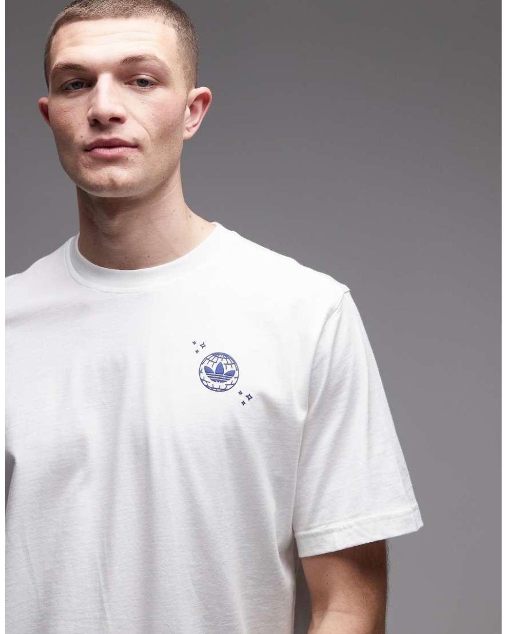 adidas Originals Disco Ball T-shirt in Grey | Lyst UK