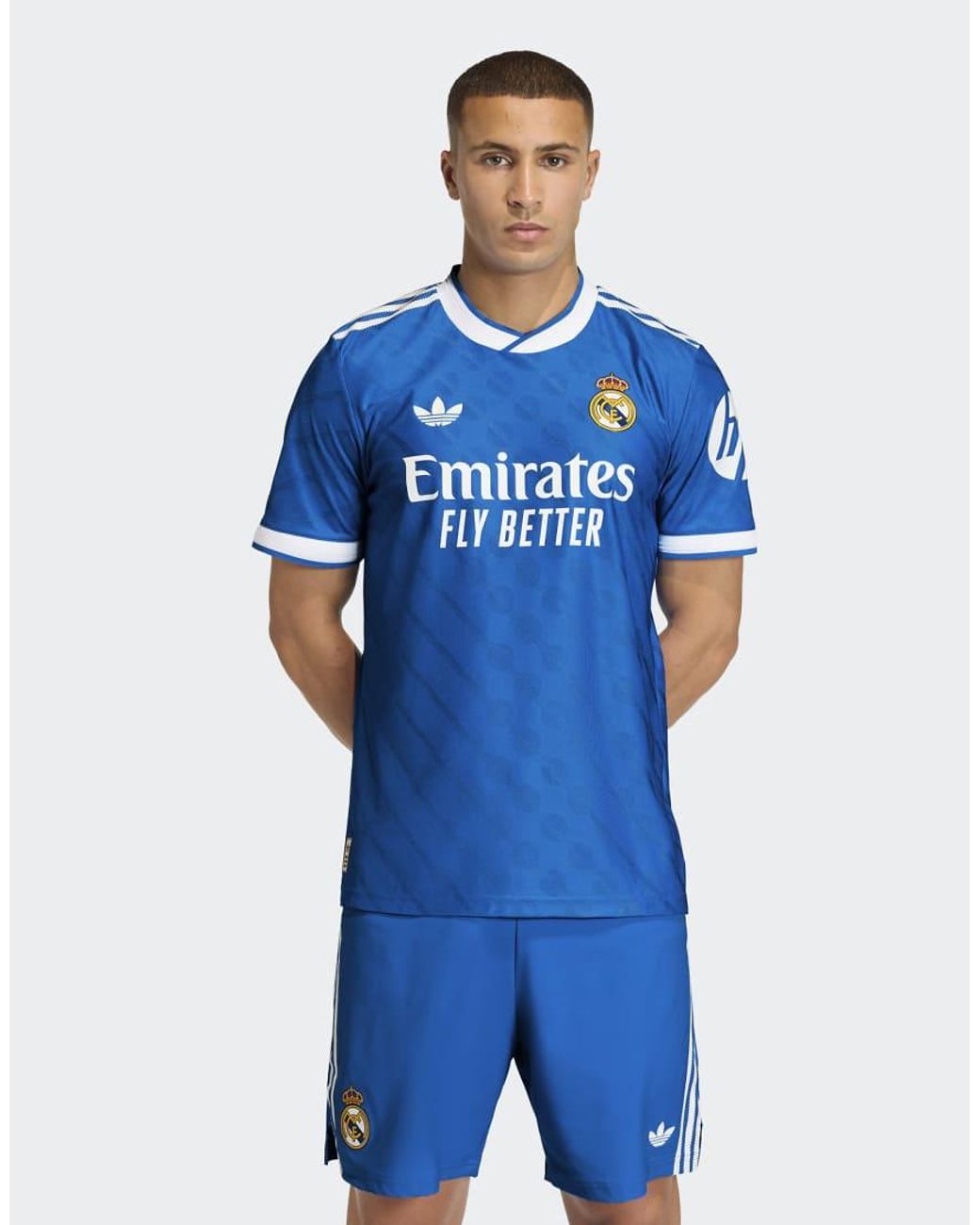 adidas Originals Real Madrid 25/26 Third Authentic Jersey in Blue for ...