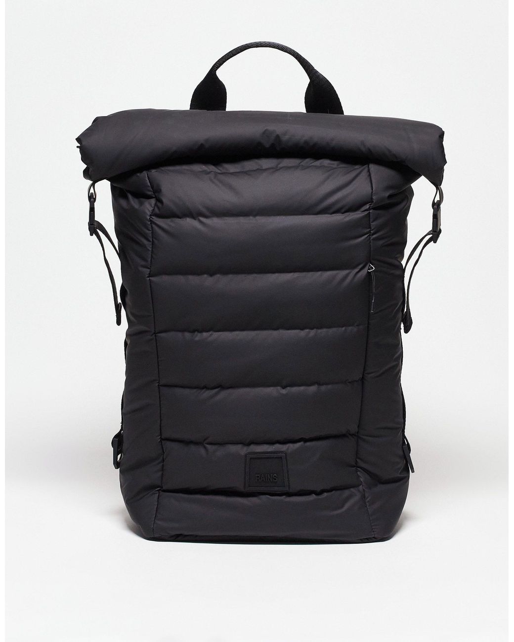 Rains Loop Puffer Backpack in Black for Men | Lyst
