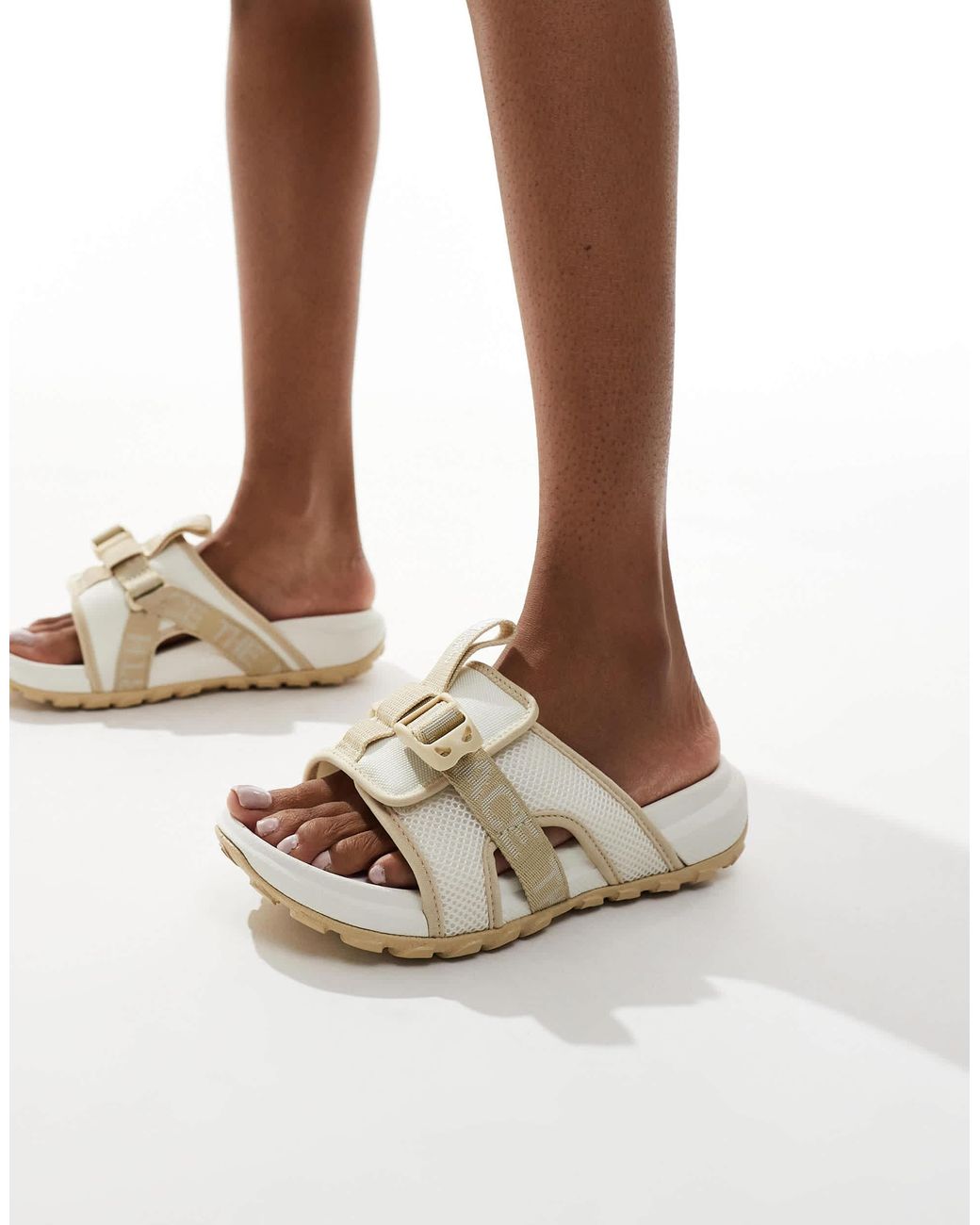 The North Face Explore Camp Chunky Sliders in Brown | Lyst Australia
