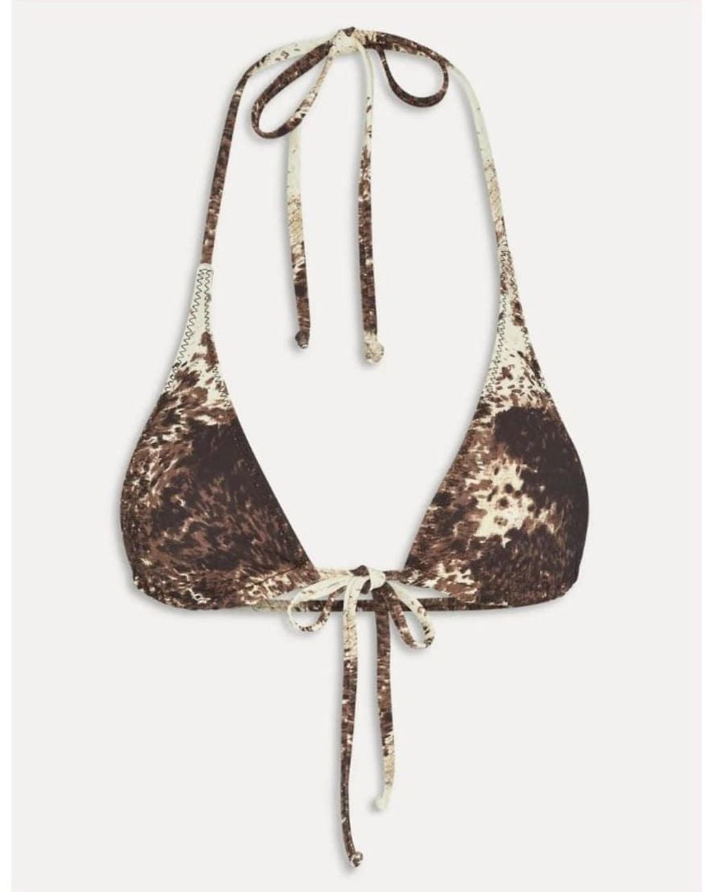 Frankie's Bikinis Paradise Reversible Top in Brown | Lyst UK