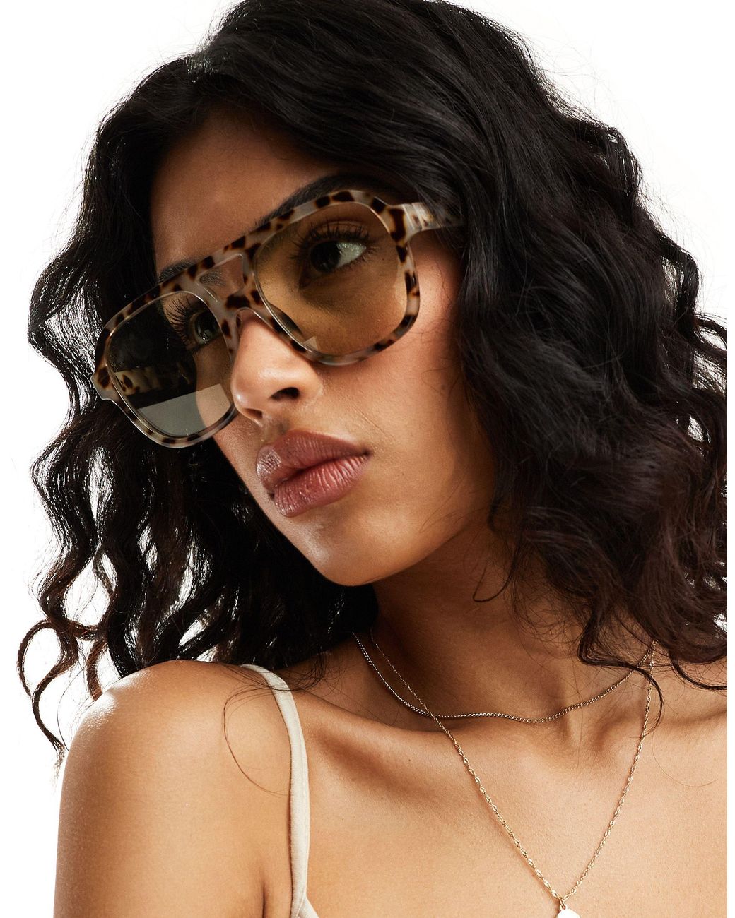 Aire X Asos Whirlpool Aviator Sunglasses In Black Lyst