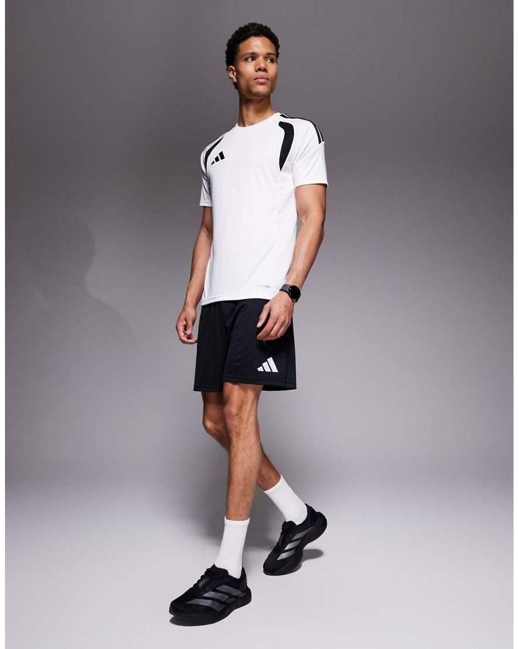 adidas Originals Adidas Football Tiro 26 T-shirt in Grey for Men | Lyst UK