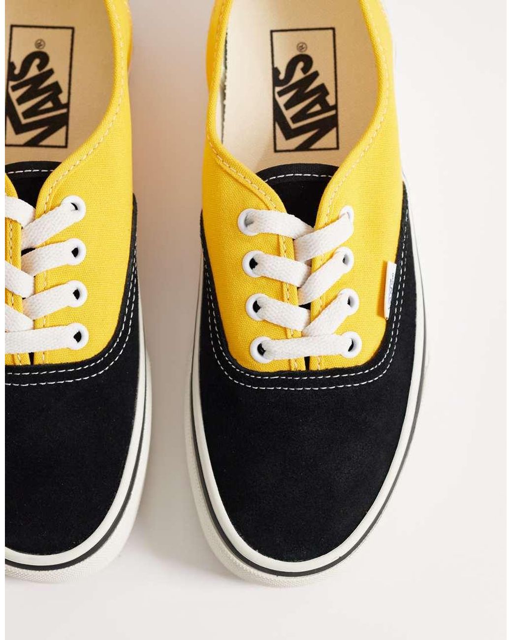 Vans Authentic in Yellow | Lyst UK