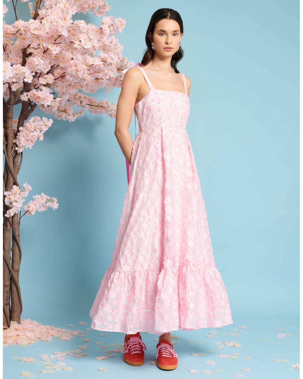 Sister Jane Kite Jacquard Midi Dress in Blue | Lyst