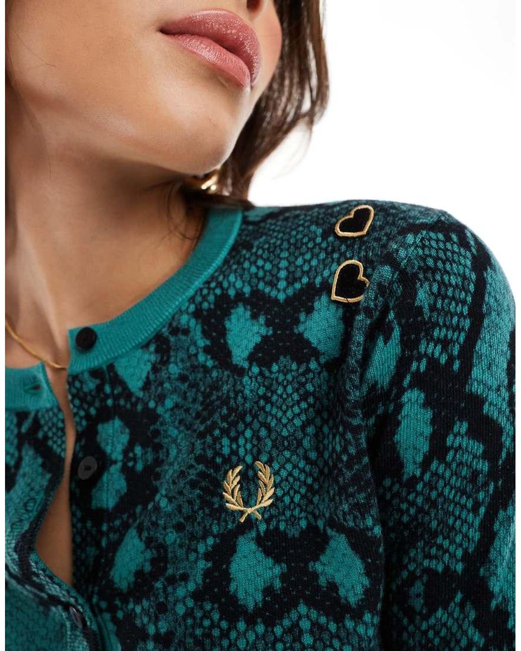 Fred Perry X Amy Winehouse Long Sleeve Knitted Jumper in Fred Perry X Amy Winehouse Long Sleeve Knitted Jumper in