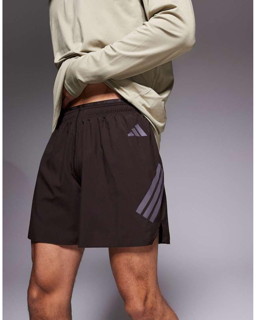 adidas Originals Adidas Running Adi365 Shorts With Reflective 3 Stripes ...
