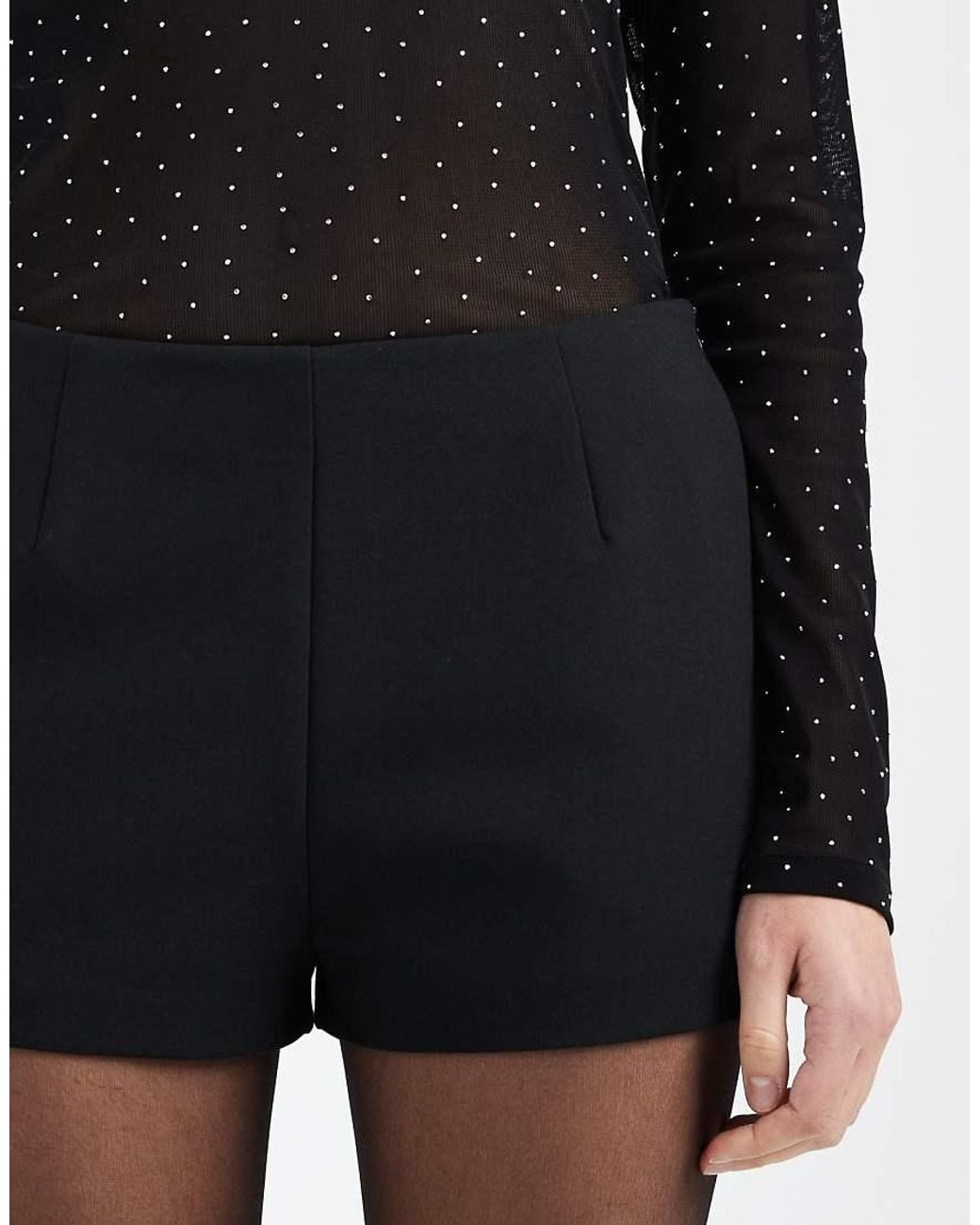 ASOS Clean Waistband Tailored Micro Short in Black | Lyst UK