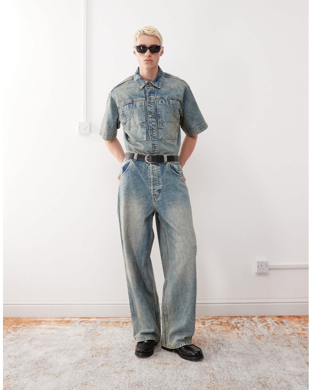 Collusion X002 baggy Skate Jean in Blue for Men | Lyst