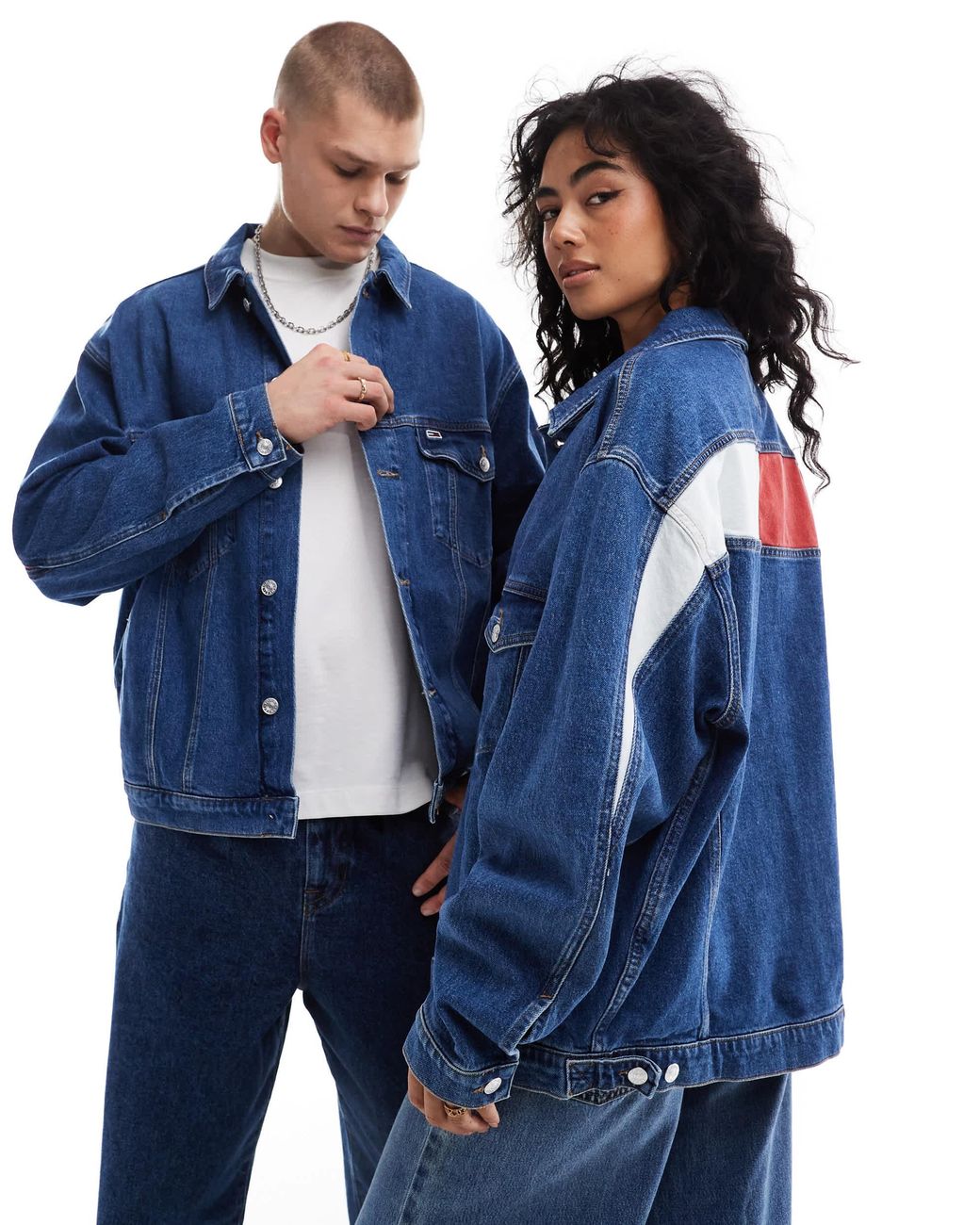Tommy Hilfiger Aiden Unisex Denim Trucker Jacket in Blue | Lyst
