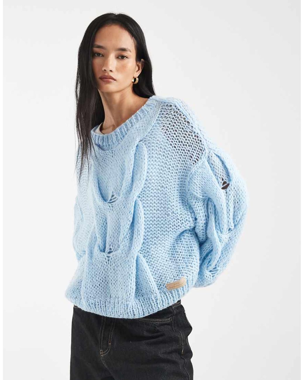 Kiwi & Co Daydream Contains Wool Mohair Feel Hand Knitted Fine Knit ...