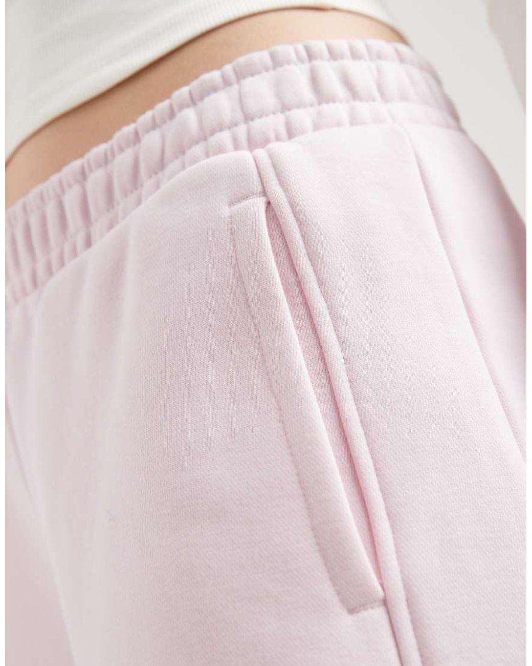 ASOS Premium Heavyweight 500gsm Seamed Barrel Leg Trackies in Pink ...