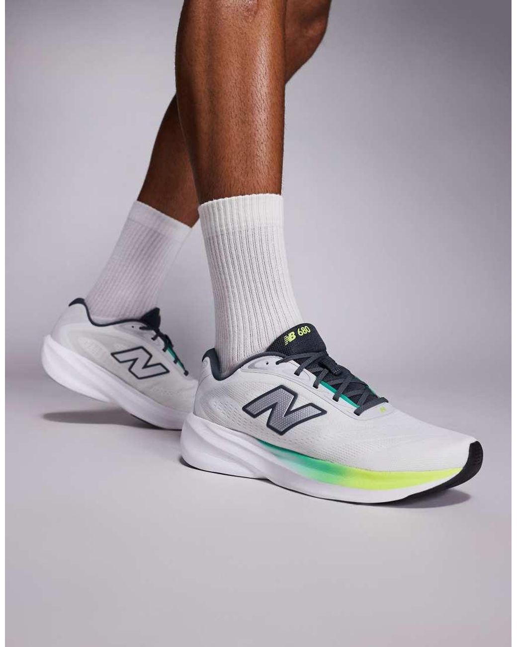 New Balance 680 Running Trainers in Grey for Men | Lyst UK