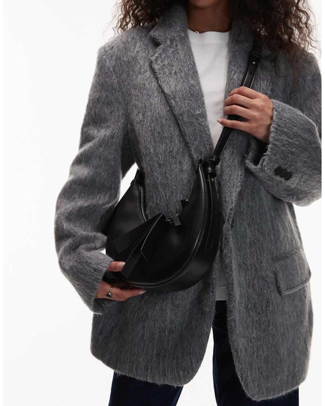 Charles & Keith Carey Shoulder Bag in Grey | Lyst UK