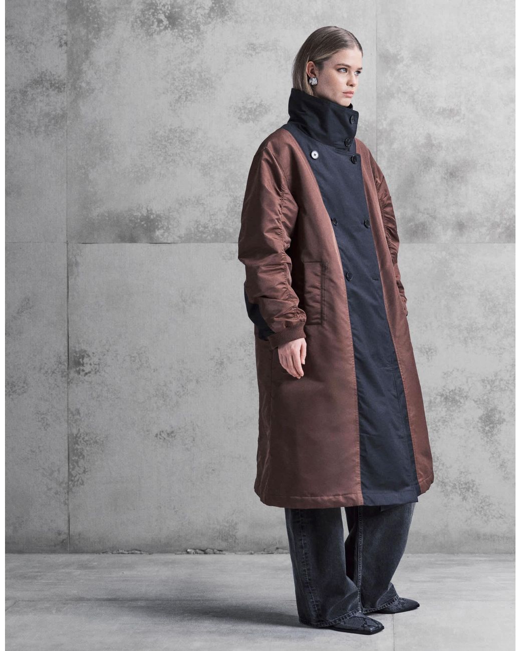 ASOS Longline Hybrid Parka Jacket in Black | Lyst