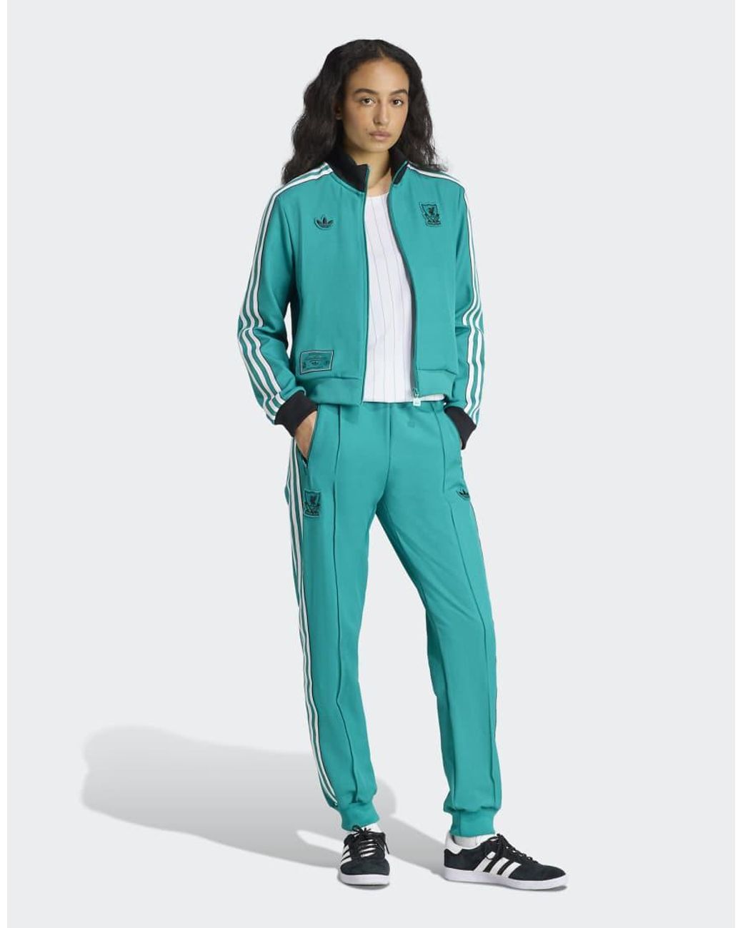 adidas Originals Liverpool Fc Terrace Icons Track Top in Blue | Lyst UK