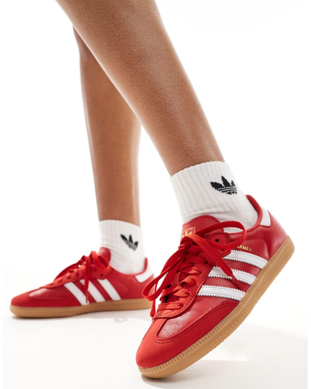 adidas Originals Samba Og Trainers in Red | Lyst