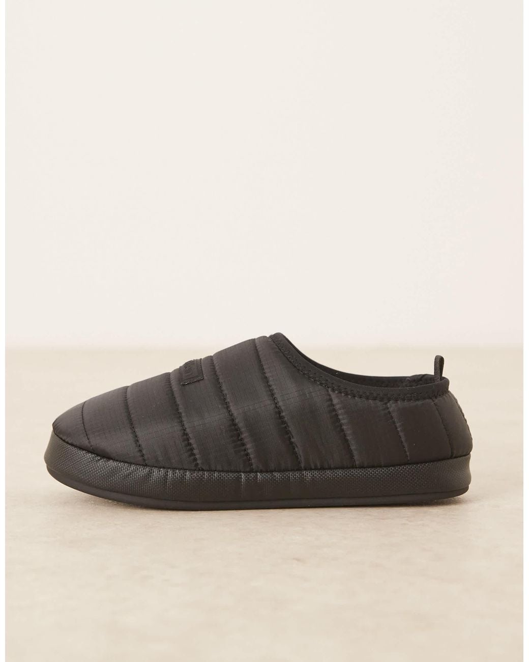 Calvin Klein Ripstop Puffer Slippers in Black for Men | Lyst