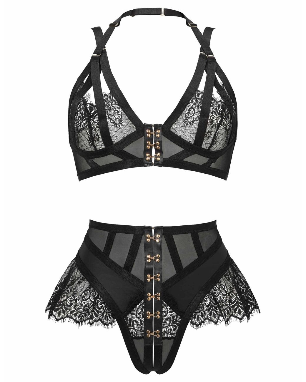 Ann Summers Exuberant Crotchless Set in Black | Lyst