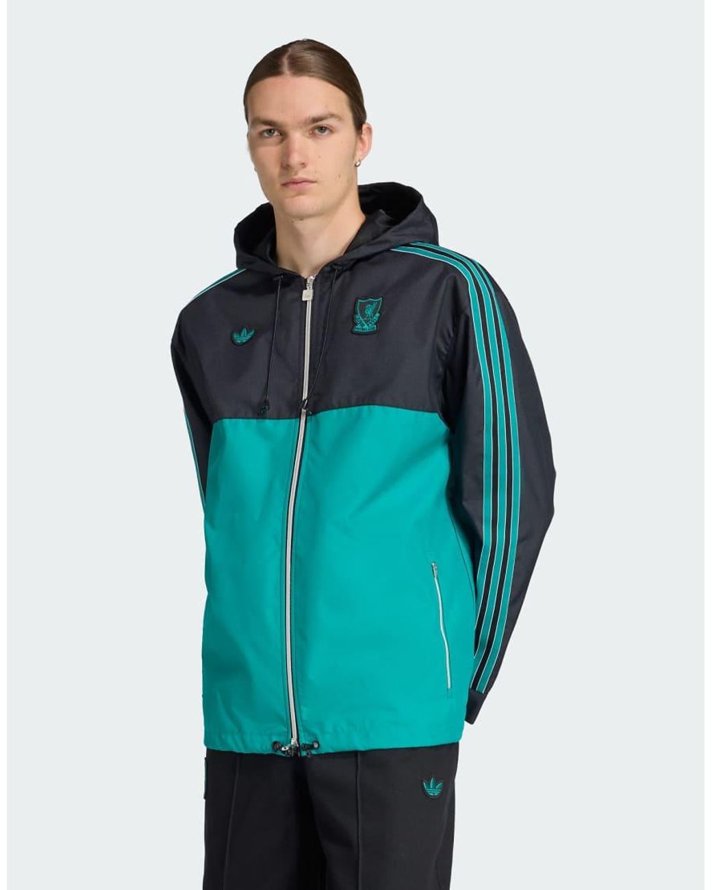 adidas Originals Liverpool Fc Terrace Icons Parka in Blue for Men | Lyst UK