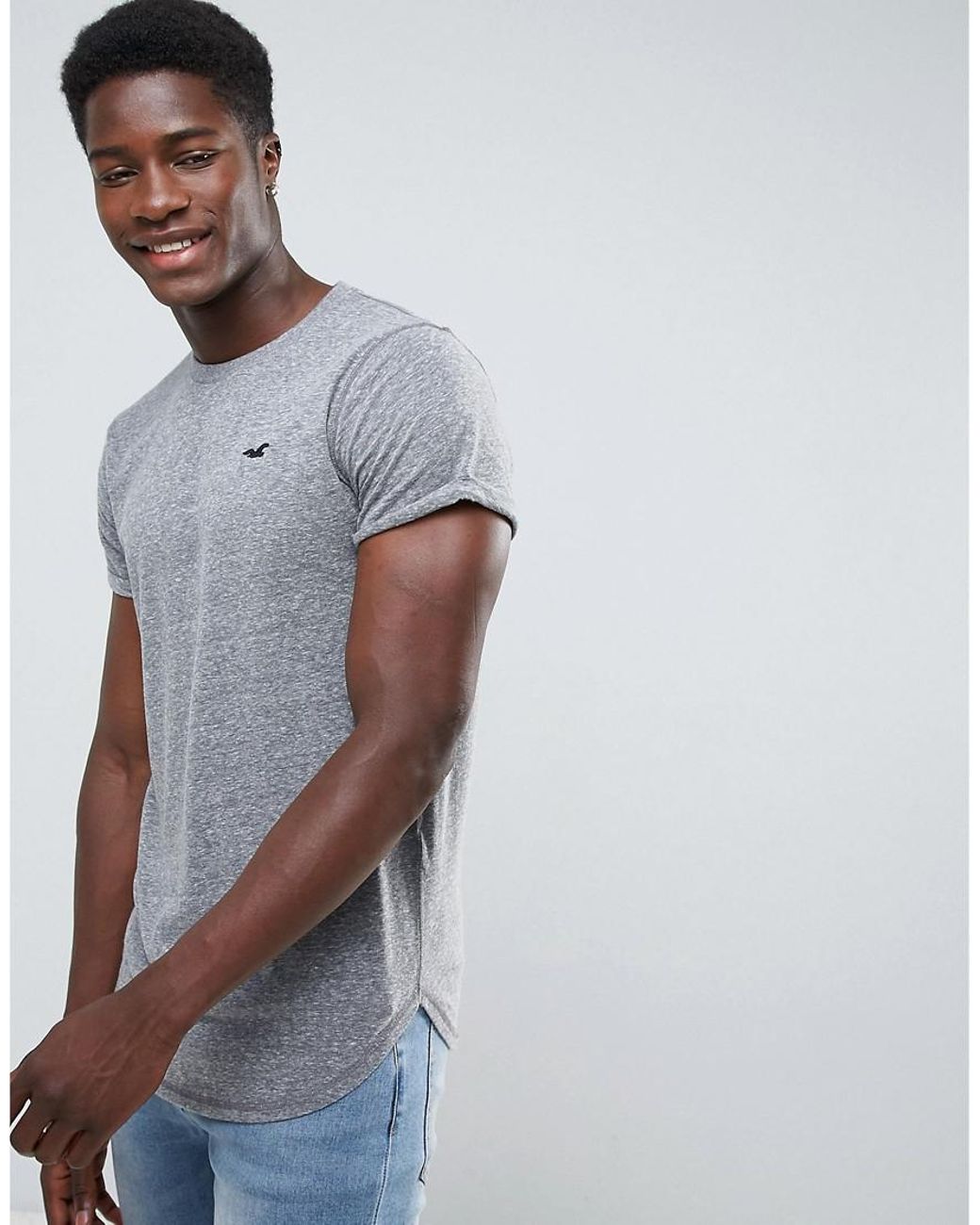 Meilenstein Zeit Sohn Hollister Muscle Fit T Shirt Wasserfall