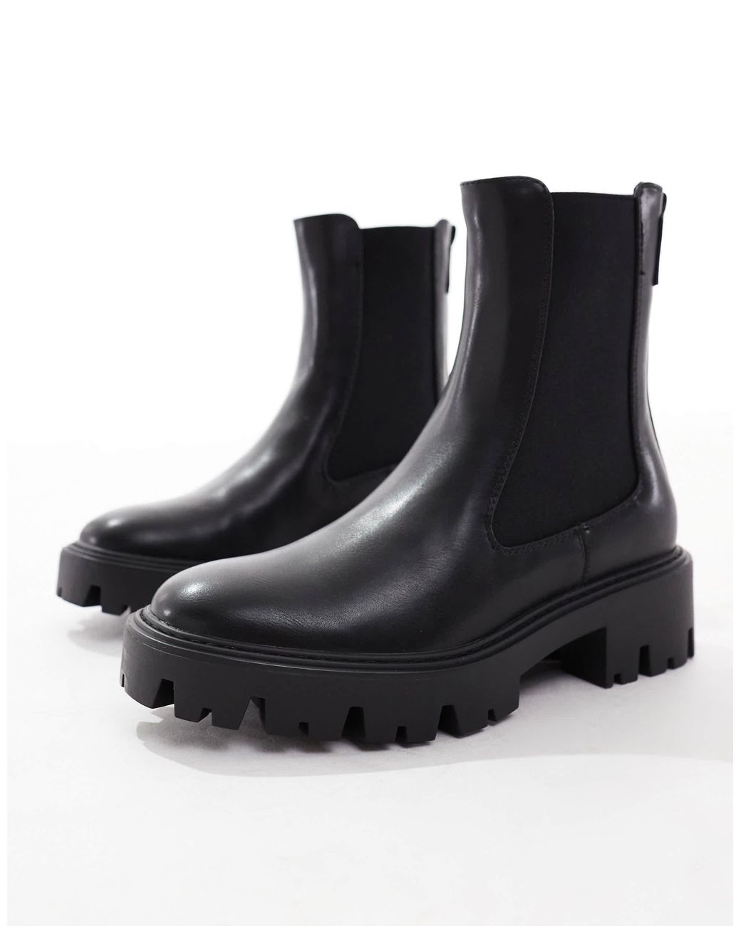 ONLY Chunky Chelsea Boots in Blue | Lyst