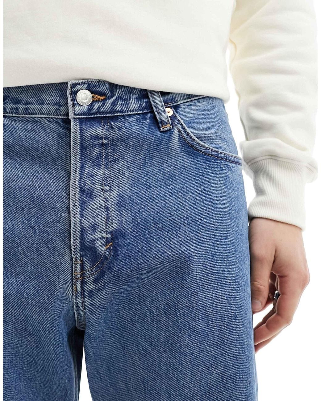Weekday Barrel Relaxed Fit Tapered Jeans in Blue for Men | Lyst