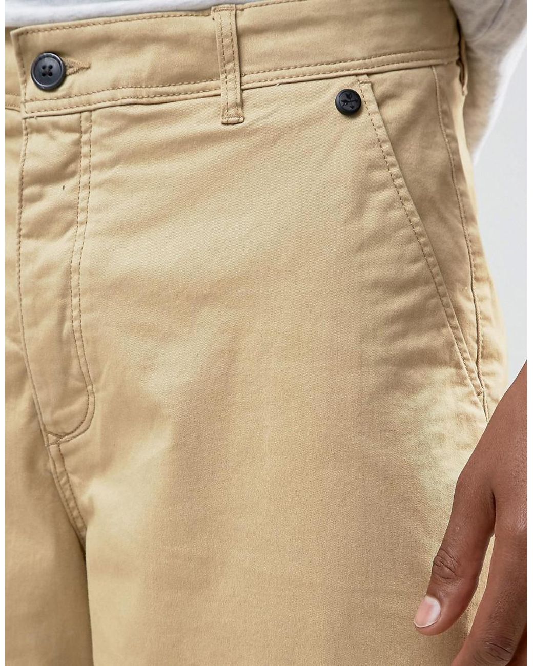 SELECTED Wide Fit Chinos in Natural for Men | Lyst SELECTED Wide Fit Chinos in Natural for Men | Lyst