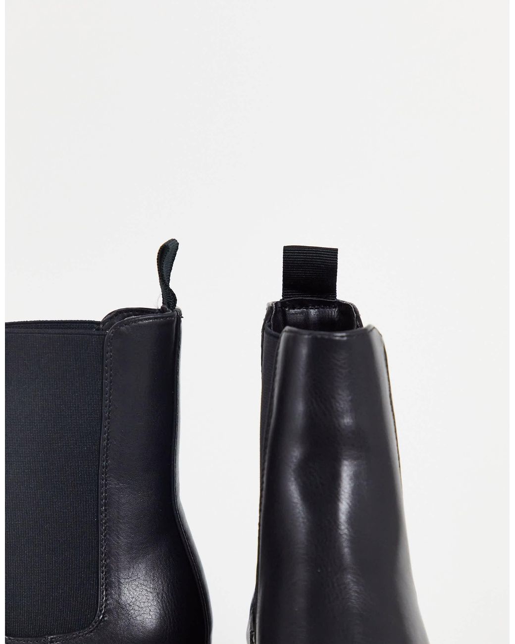 ONLY Chelsea Boot With Contrast Stitch in Black | Lyst
