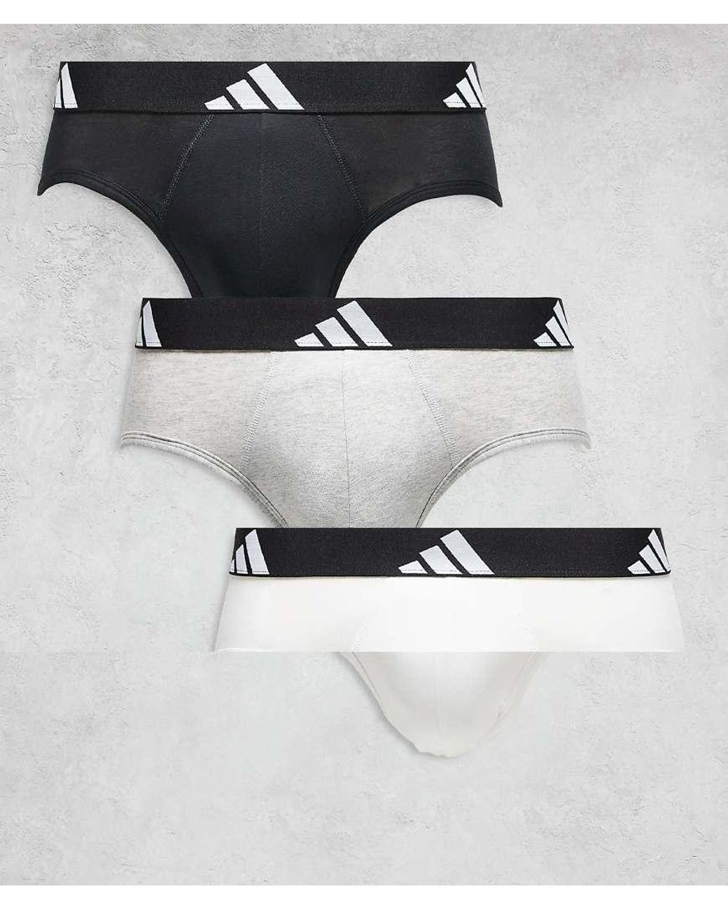 adidas 3 Pack Active Flex Cotton Briefs for Men | Lyst UK