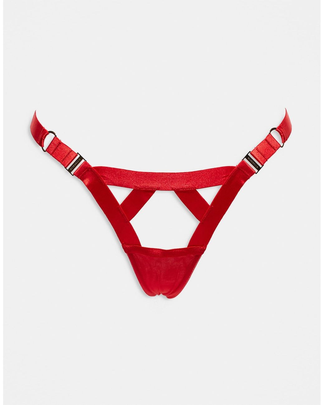 Bluebella Ariana Thong With Strapping Details in Red | Lyst