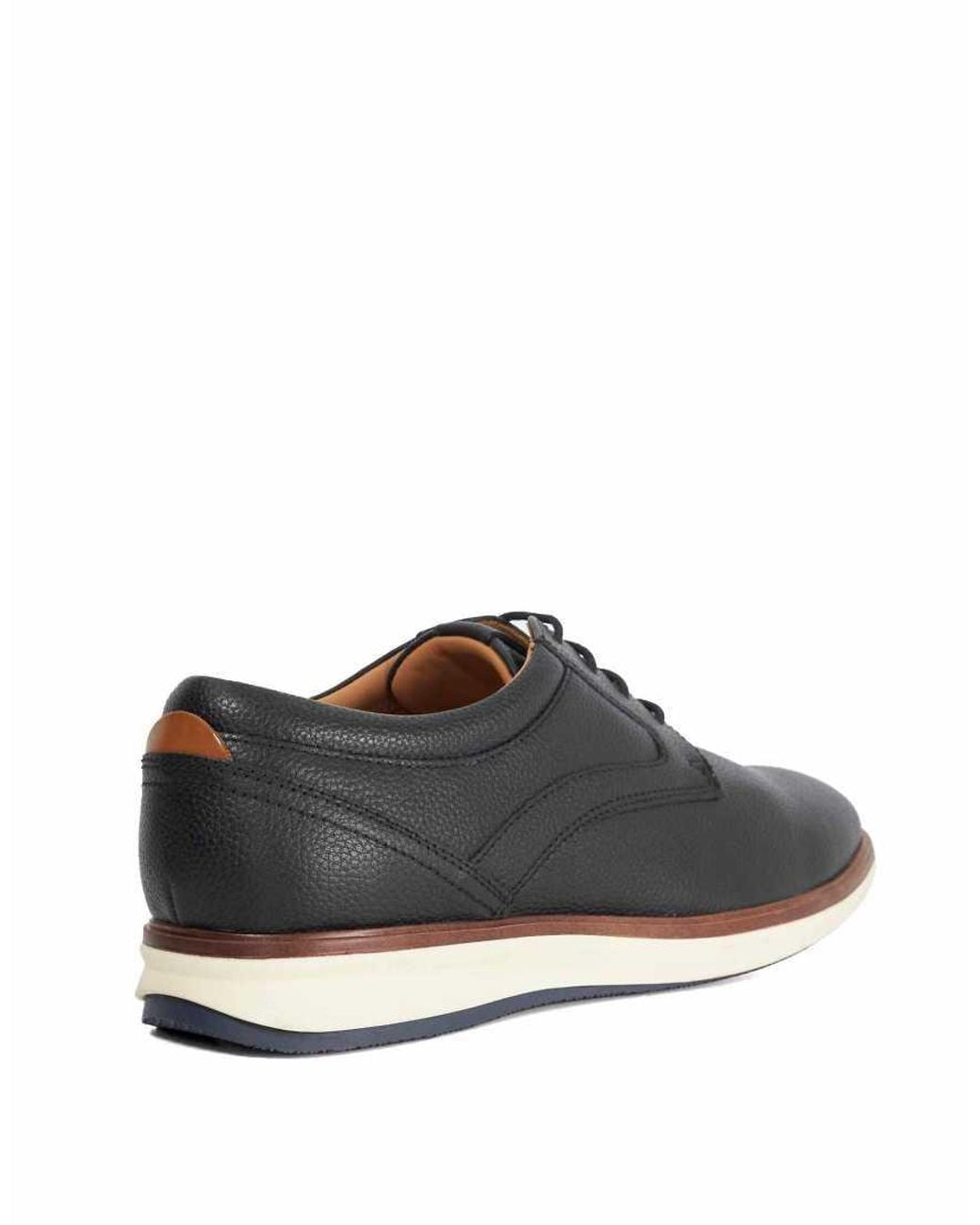 Dune Standard Fit Brydon Hybrid Sole Gibson Shoes in Black for Men ...