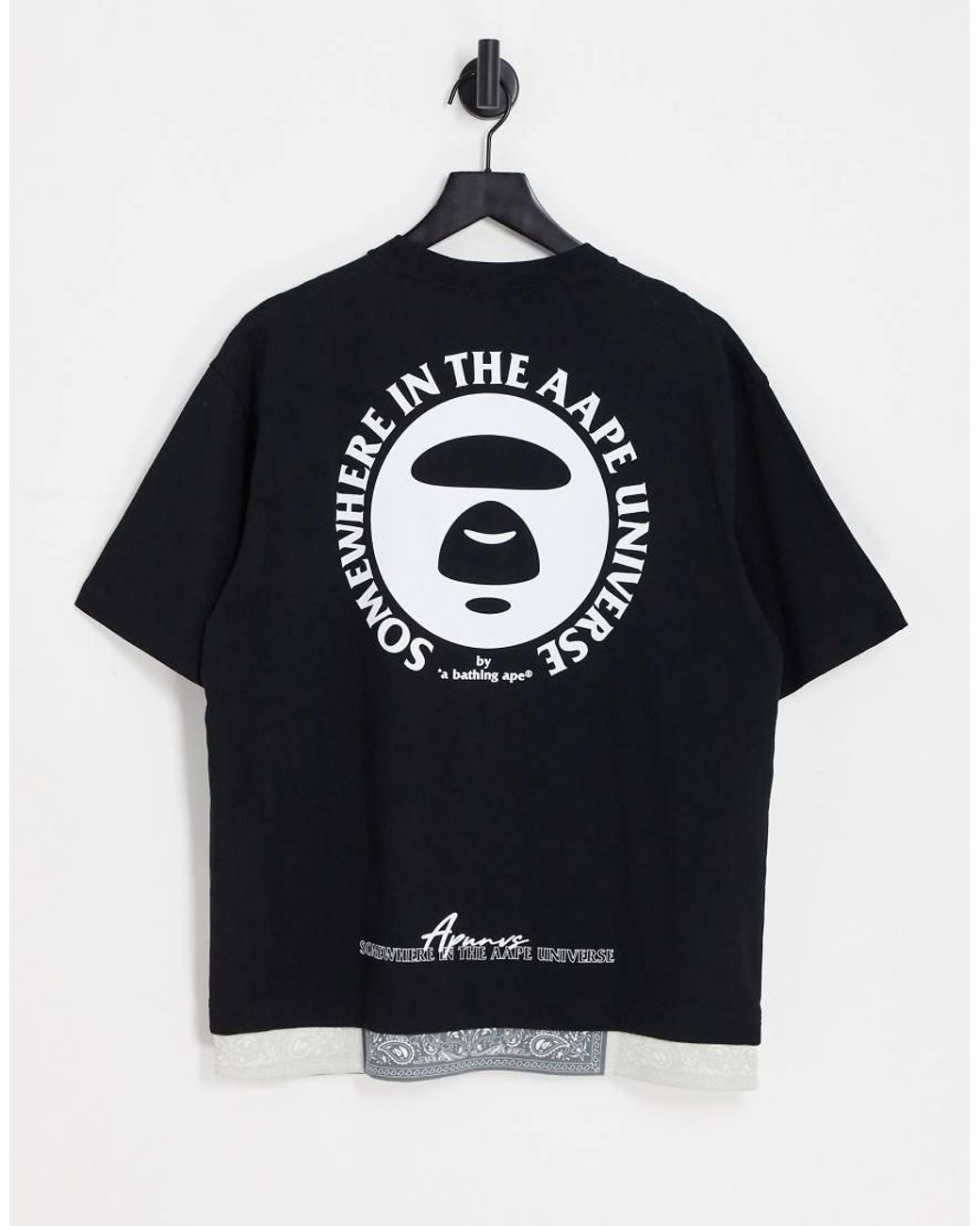 Aape By A Bathing Ape Aape By A Bathing Ape Mock Layer T-shirt in Blue ...
