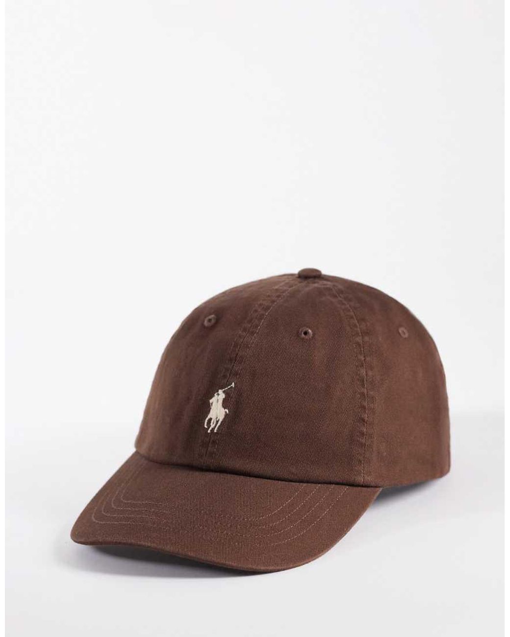 Polo Ralph Lauren Icon Logo Baseball Cap in Brown | Lyst UK