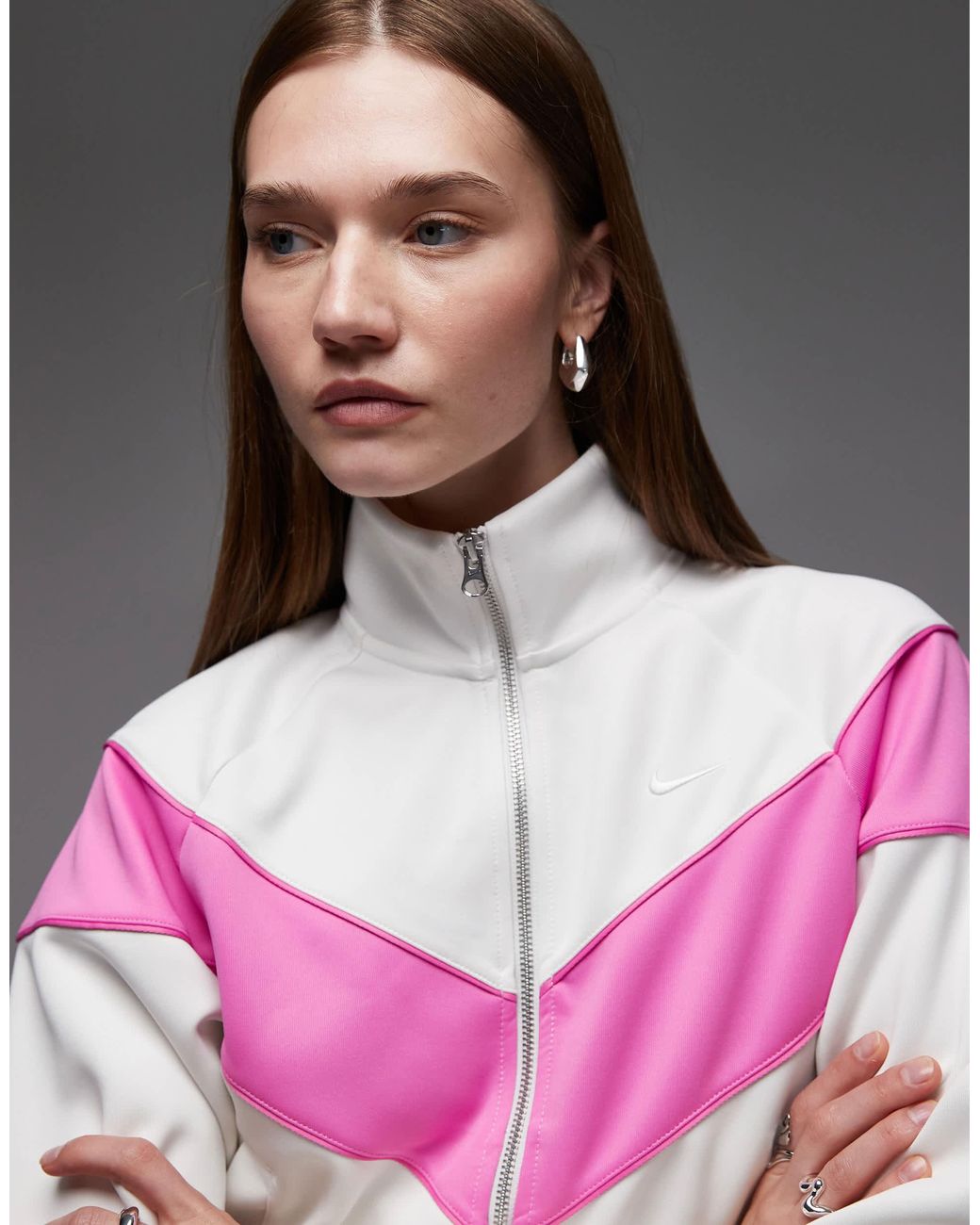Nike Windrunner Polyknit Track Jacket in Gray | Lyst