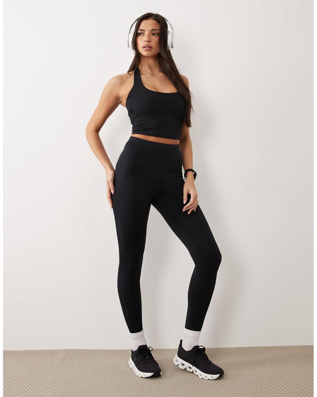 4505 Active Halter Neck Performance Tank Top With Inner Bra in Blue | Lyst