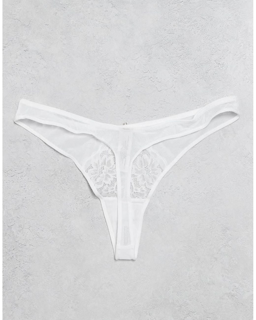 Ann Summers Sexy Lace 3 Pack Thongs in White | Lyst UK